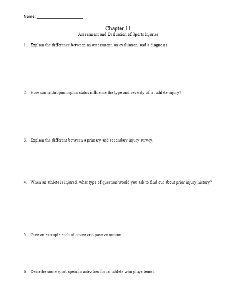 Chapter 11 Worksheet Pdf