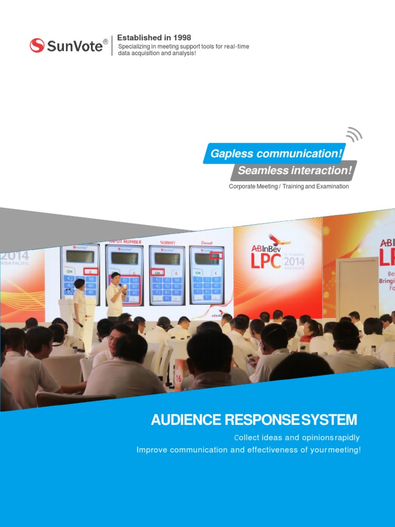 SunVote【Meeting ARS】Solution-2019 | PDF | Voting | Computing