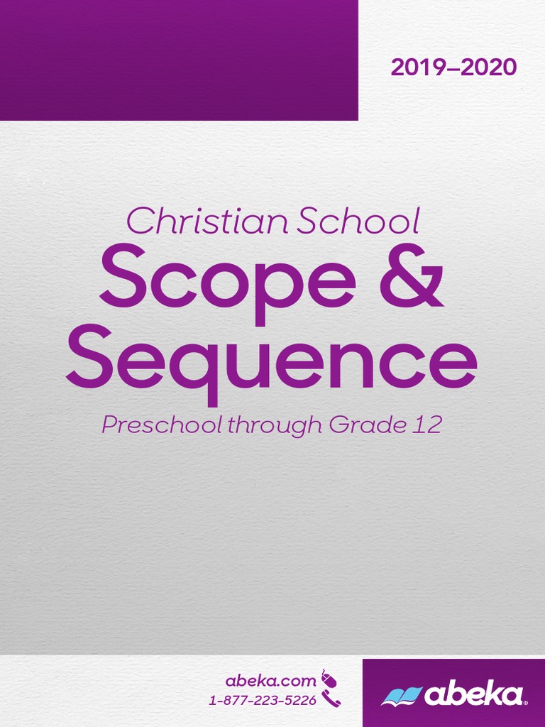 Christian School: Scope & Sequence | PDF | Phonics | Poetry