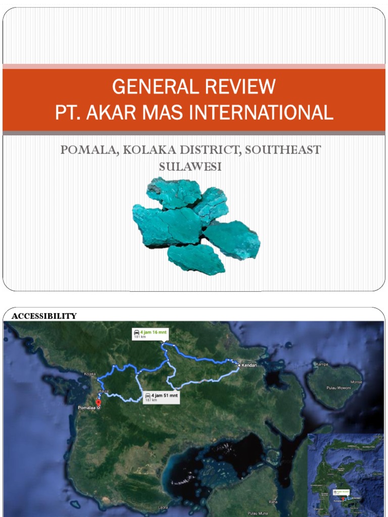 Gen Rev PT Akar Mas International Pomala Sultra | PDF | Nickel | Geology