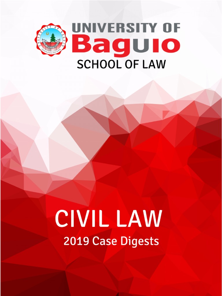 Civil Law 2019 Case Digests | PDF | Divorce | Evidence (Law)