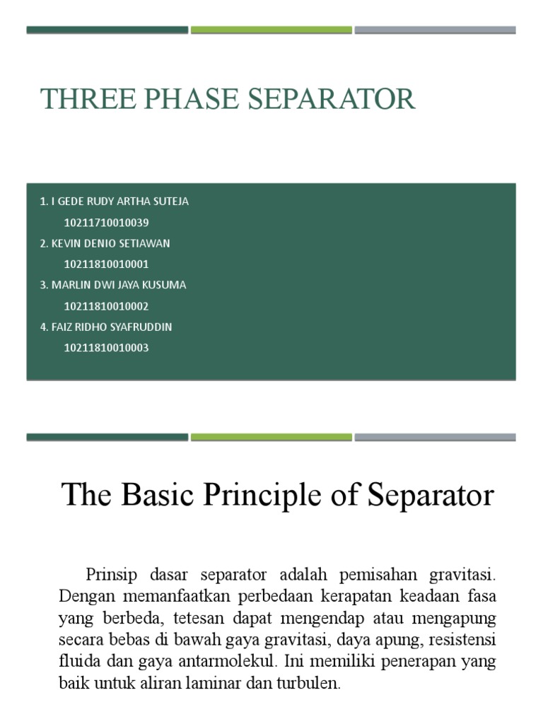 3 Phase Separator | PDF