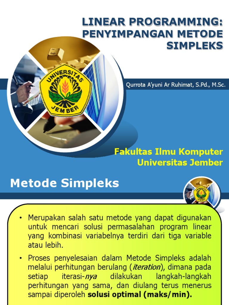 Materi 4 Penyimpangan Metode Simpleks | PDF