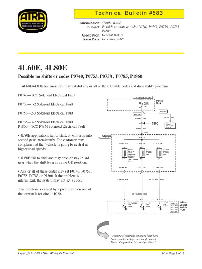 4l60e Schematic Diagram