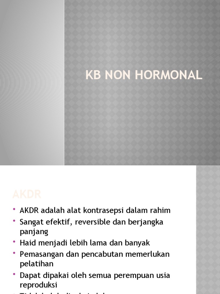 3 KB Non Hormonal | PDF