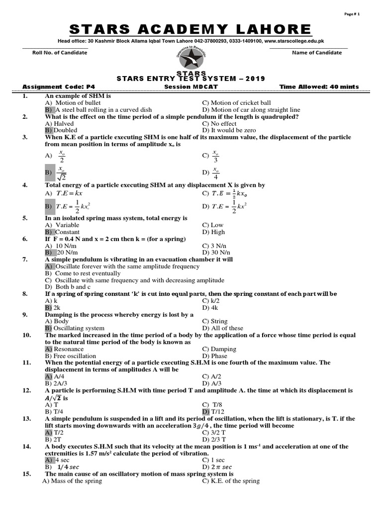 P4 Home Assignment | PDF | Oscillation | Pendulum