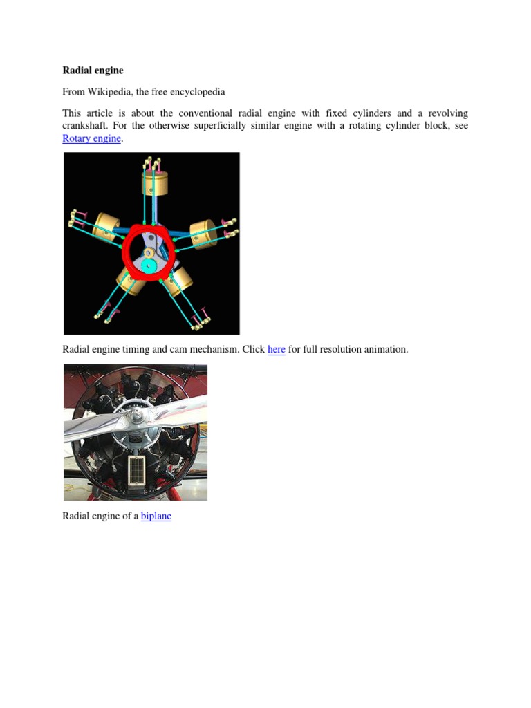 Mechanical Radial Engine | PDF | Internal Combustion Engine | Vehicle Parts