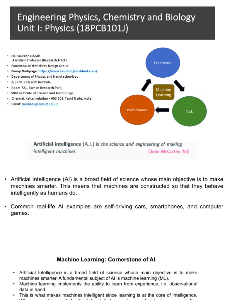 Introduction To AI | PDF | Machine Learning | Artificial Intelligence