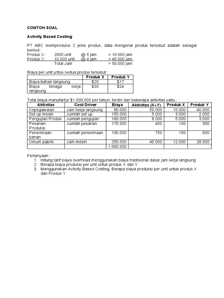 Contoh Soal Abc | PDF