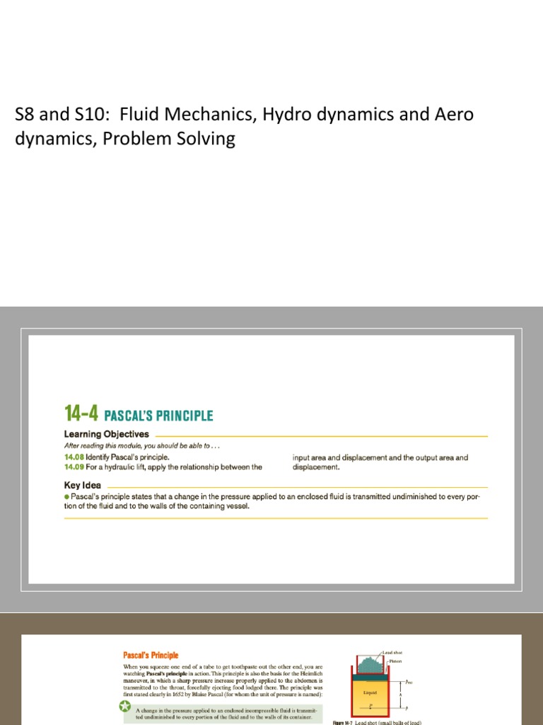 Fluid Mechanics, Hydro Dynamics & Aero Dynamics, Problem Solving | PDF | Science & Mathematics