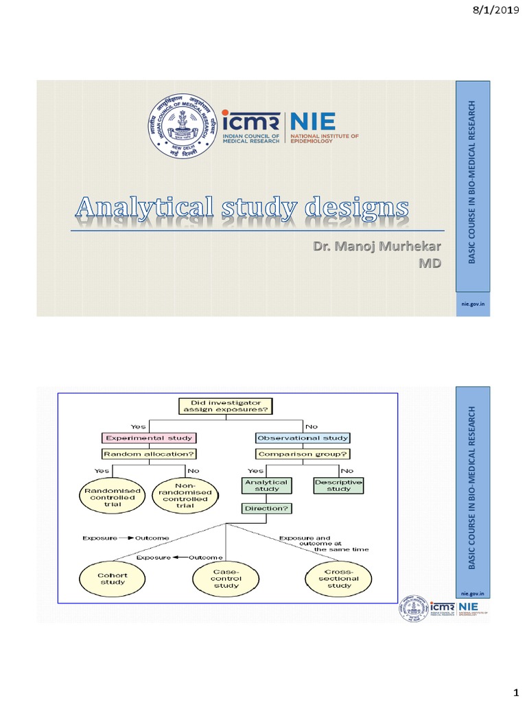 Analytical Study Designs | PDF | Cohort Study | Epidemiology
