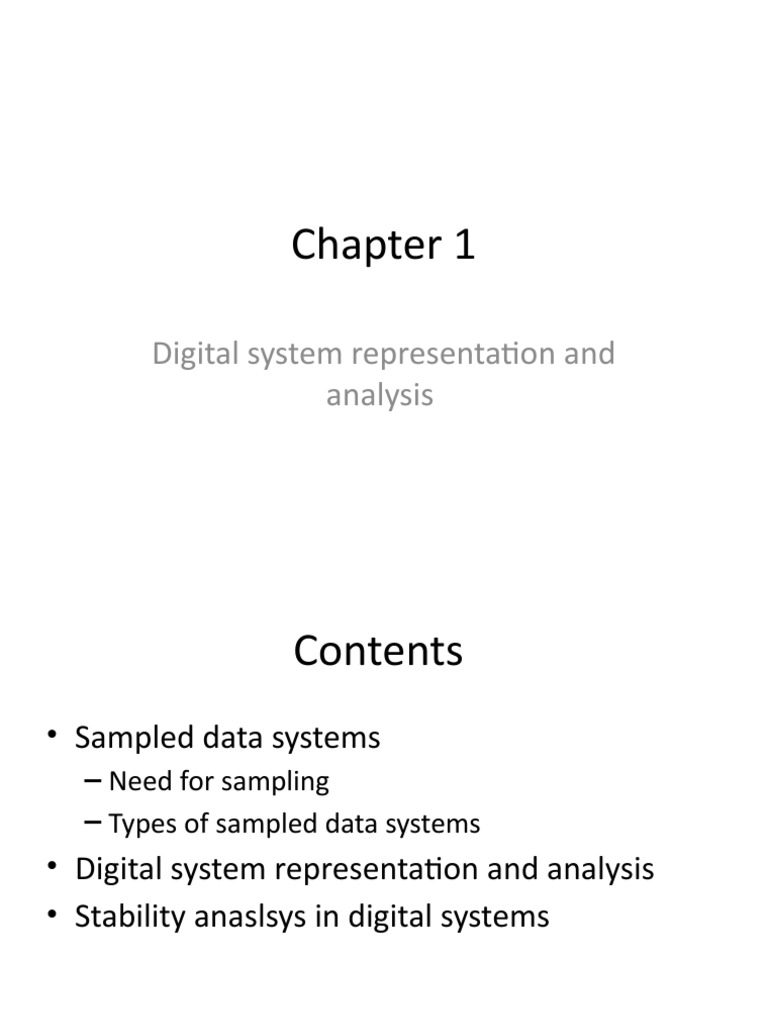 Chapter 1. Digital Control System-1 | PDF | Analog To Digital Converter ...