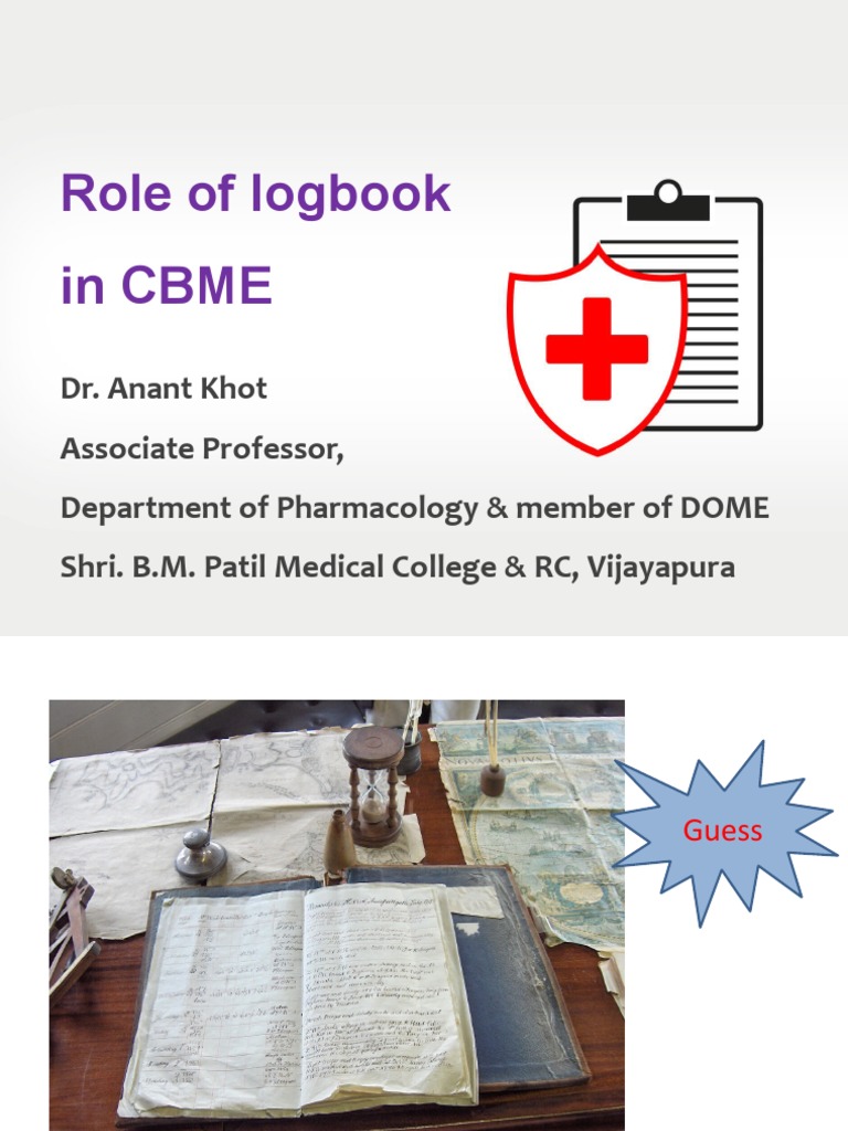 Role of Logbook in Cbme | PDF | Career & Growth | Finance & Money ...