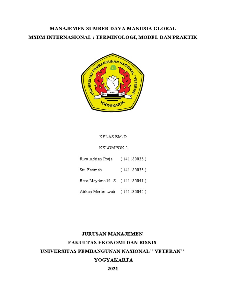 MSDM Global: Terminologi & Model | PDF