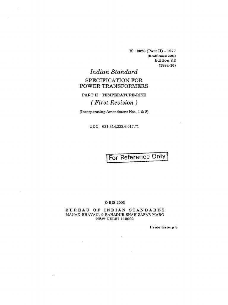 Is 2026 Part Ii 1977 | PDF