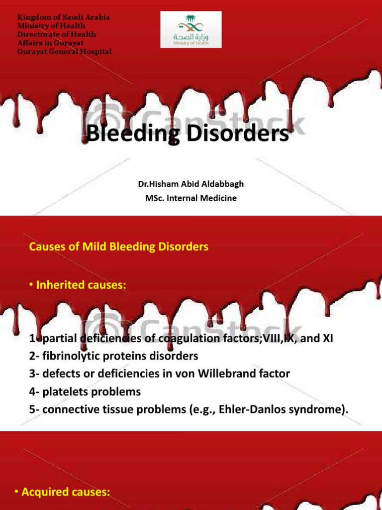Bleeding Disorders | PDF | Bleeding | Coagulation