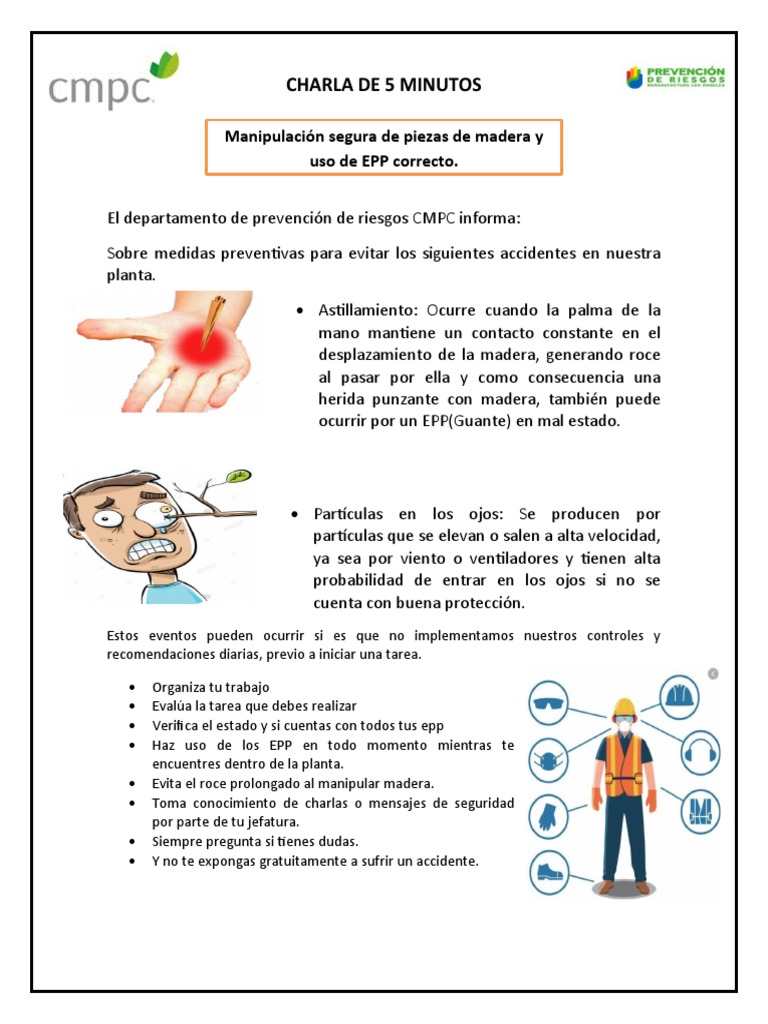 Platicas De Seguridad De 5 Minutos Pdf PDF) Charlas De 5 Minutos Por