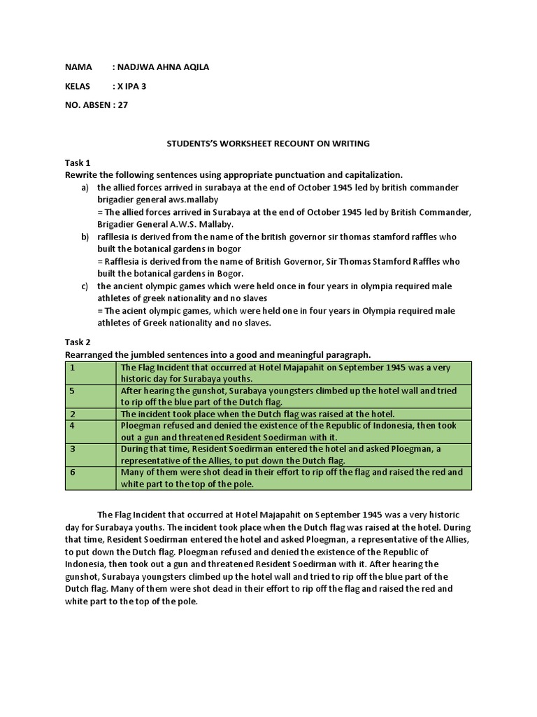 Student's Historical Writing Tasks | PDF | 2nd Millennium Conflicts ...