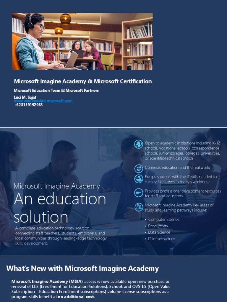 MS Imagine Academy Certification - UPH | PDF | Microsoft Certified ...
