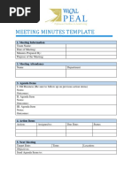 Meeting and Interview Minutes | PDF