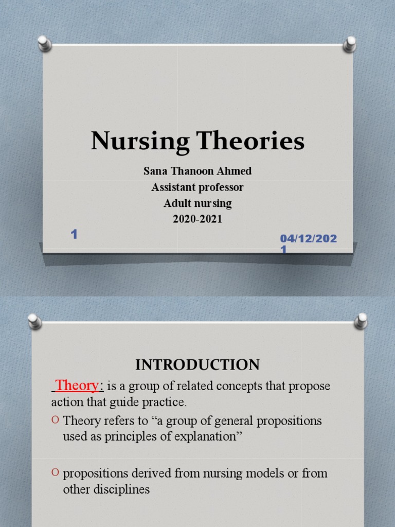 Nursing Theory Presentation2021 | PDF | Theory | Nursing