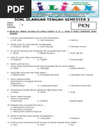 Soal UAS PAI Kelas 1 SD Semester 2 Dan Kunci Jawaban PDF | PDF | Seni ...