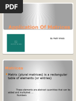 Applications of Matrices in Real Life PDF | PDF | Matrix (Mathematics ...