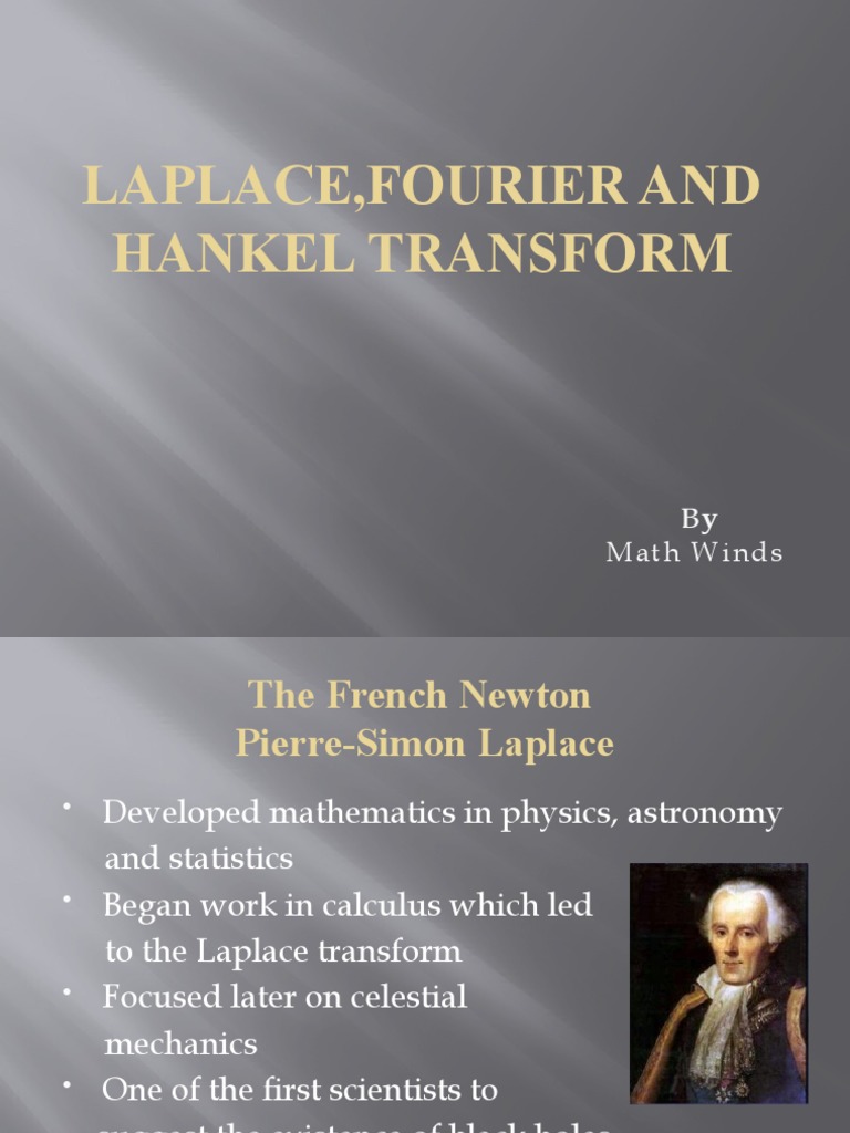 Laplace, Fourier and Hankel Transform | PDF | Fourier Transform | Mathematical Relations