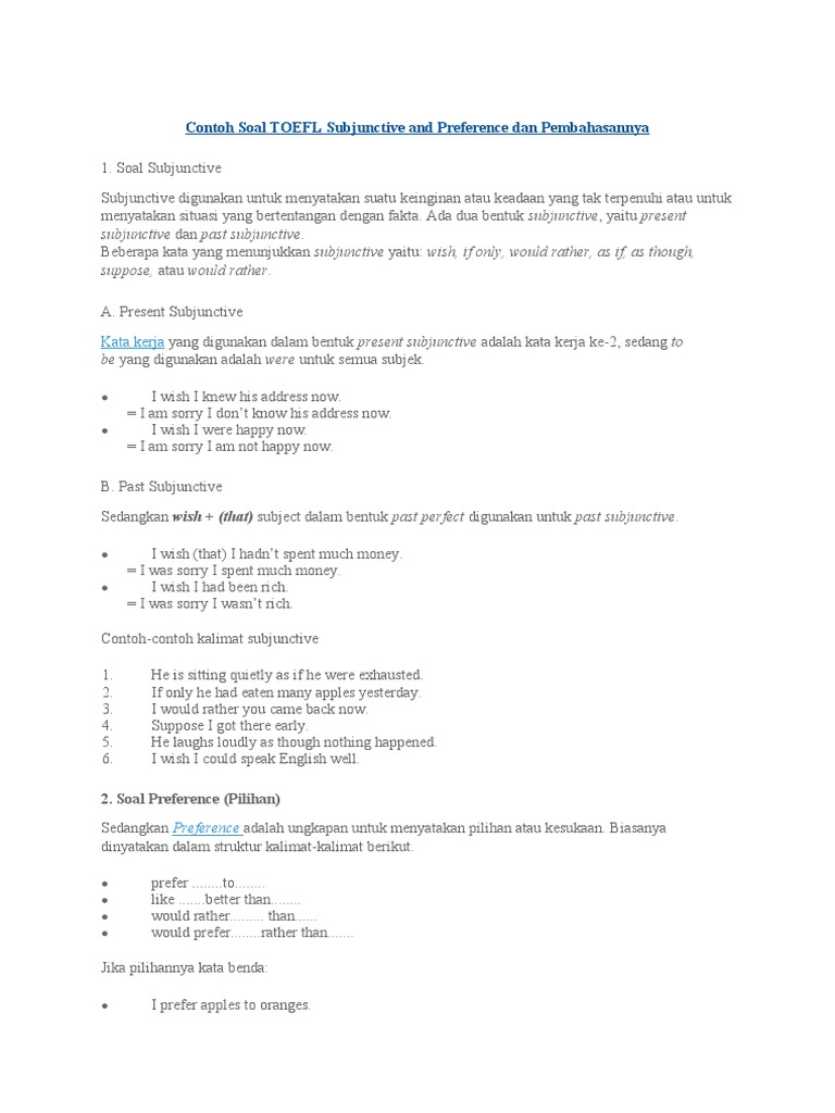 Contoh Soal Toefl | PDF | Adverb | Linguistic Morphology