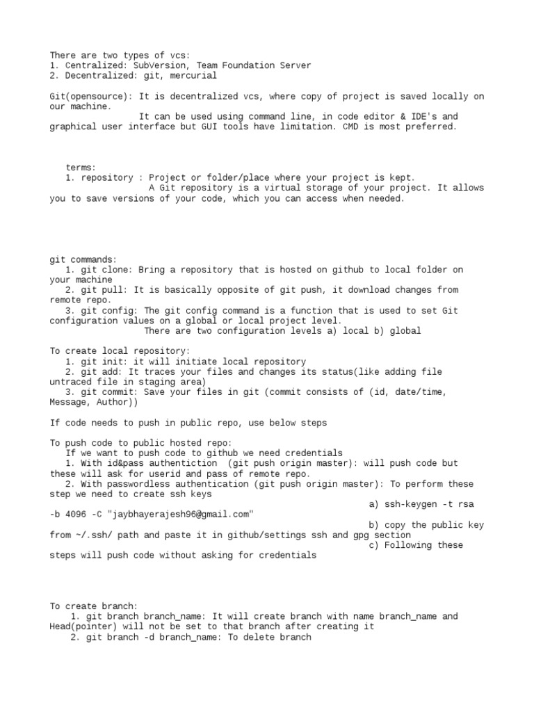Git | PDF | Version Control | Information Technology
