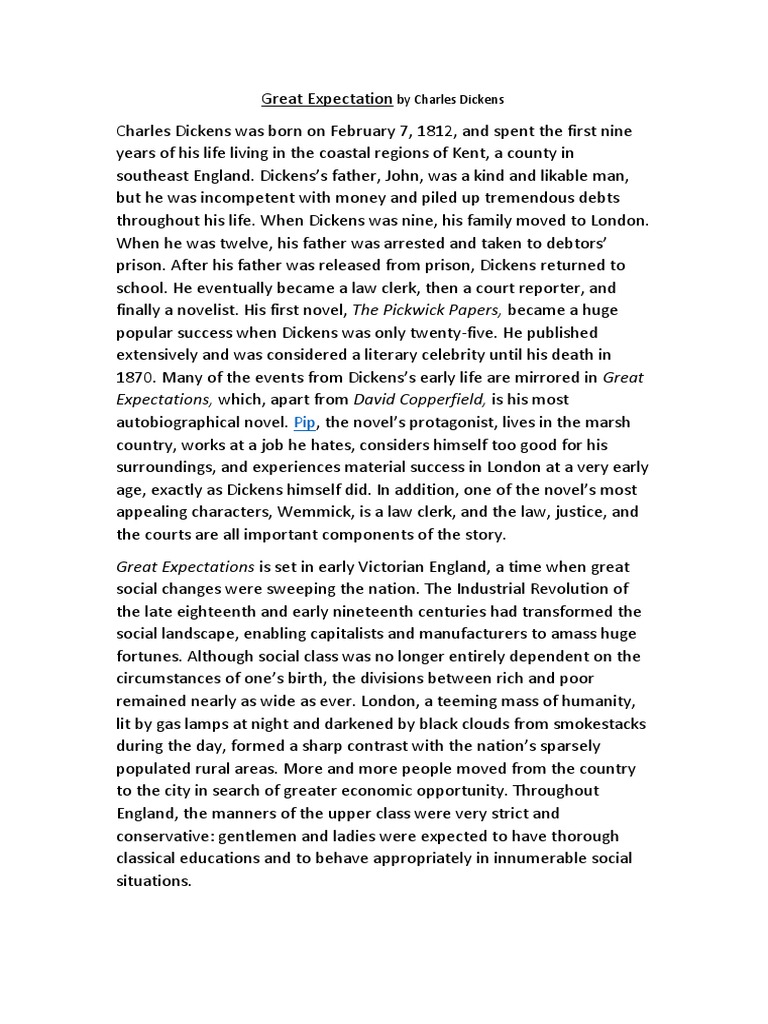 Great Expectation by Charles Dickens | PDF | Great Expectations ...