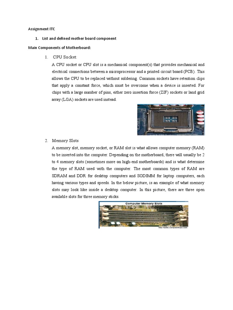 3.assignment ITC | PDF | Random Access Memory | Personal Computers 3.assignment ITC | PDF | Random Access Memory | Personal Computers