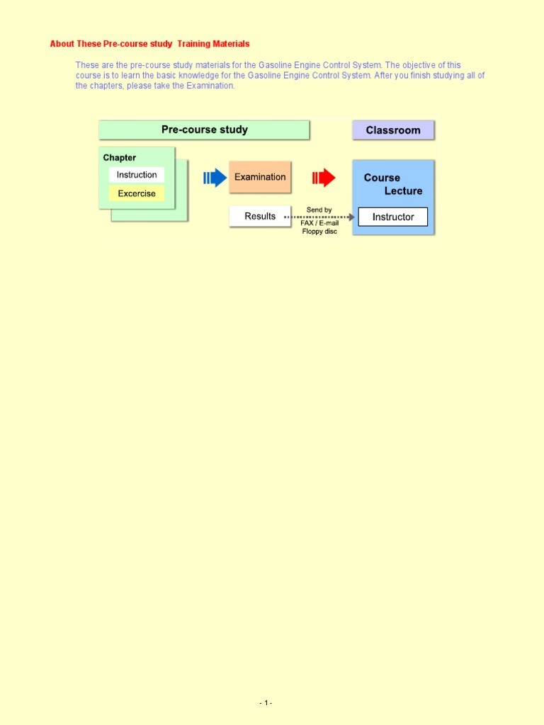 About These Pre-Course Study Training Materials | PDF | Computers ...