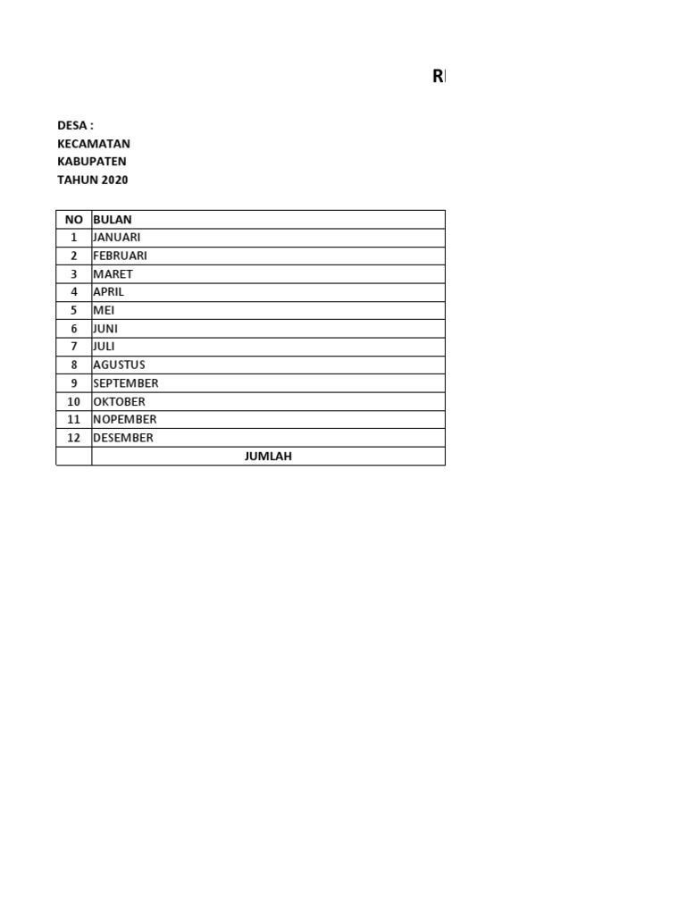 Buku Rekap Swadaya PKK Rinzs | PDF