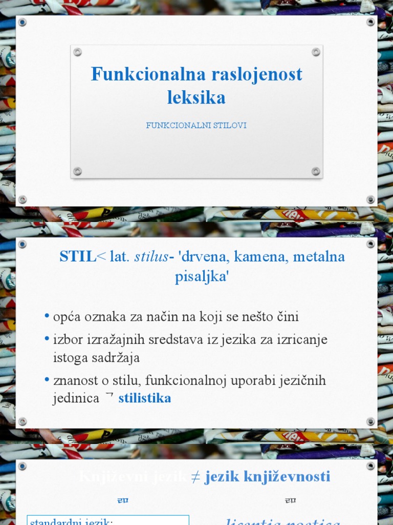 Funkcionalni Stilovi | PDF