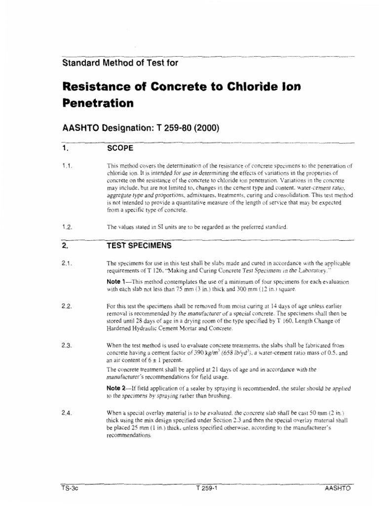 Aashto T259 & T260 | PDF | Titration | Chemistry