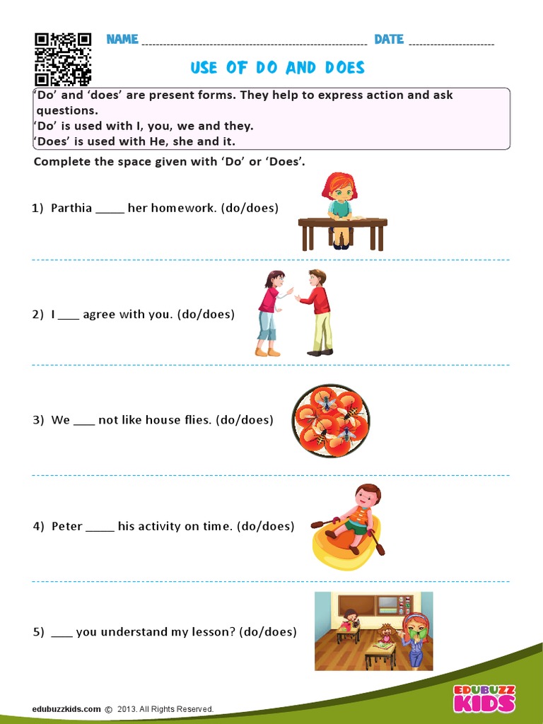 Do Does and Did | PDF