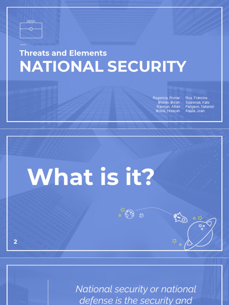 National Security: Threats and Elements | PDF | National Security | Peace