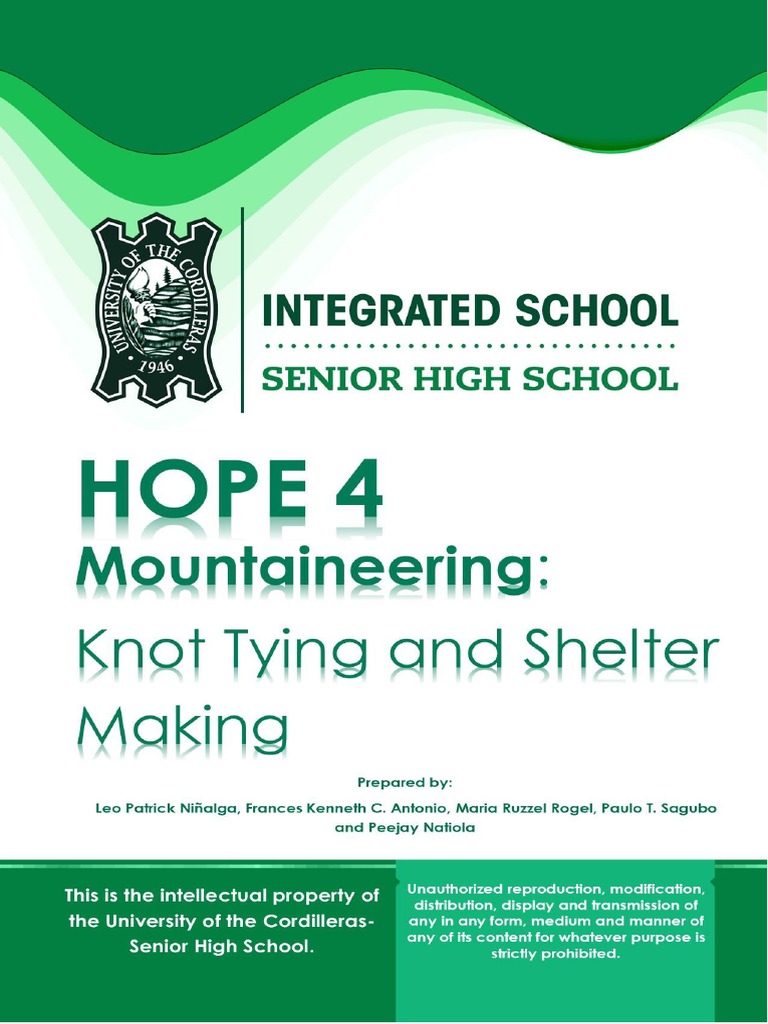 Updated For Canvas HOPE 4 - Module 2 Mountaineering | PDF | Knot | Nature