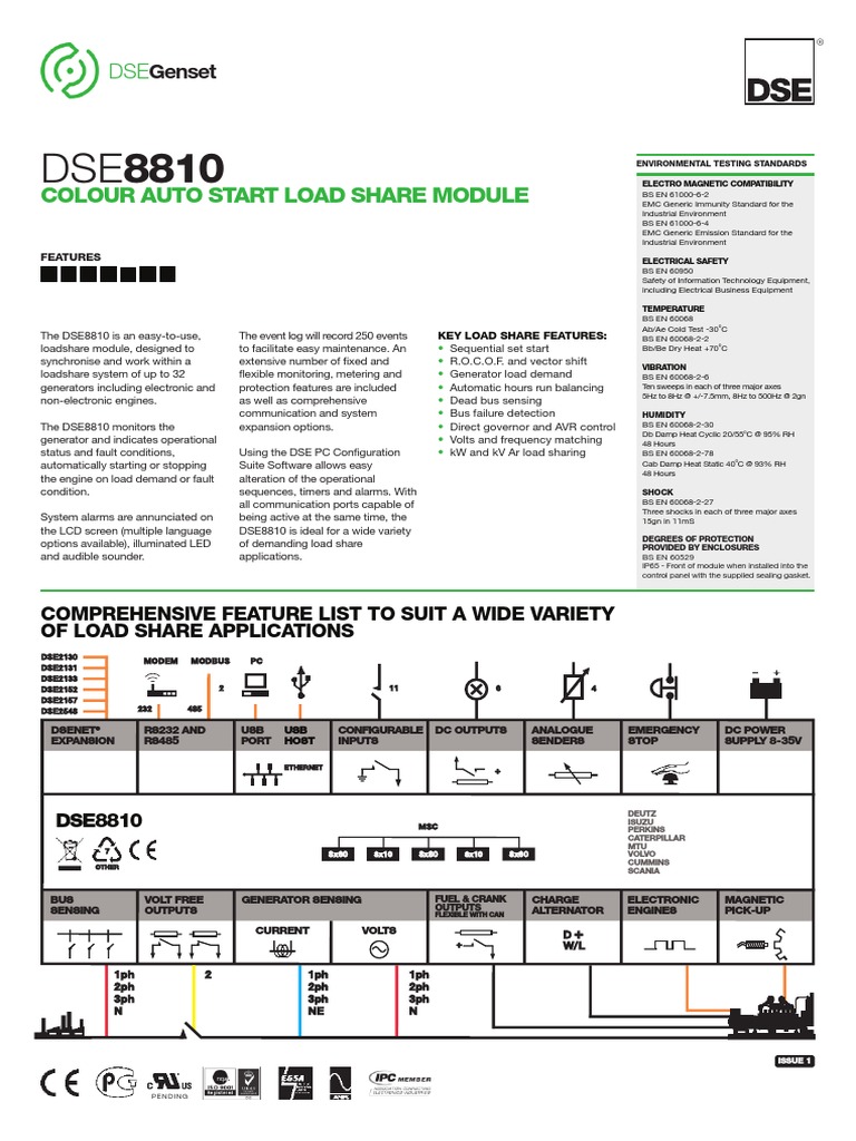 Dse8810 Uk | PDF | Electrical Engineering | Computer Engineering