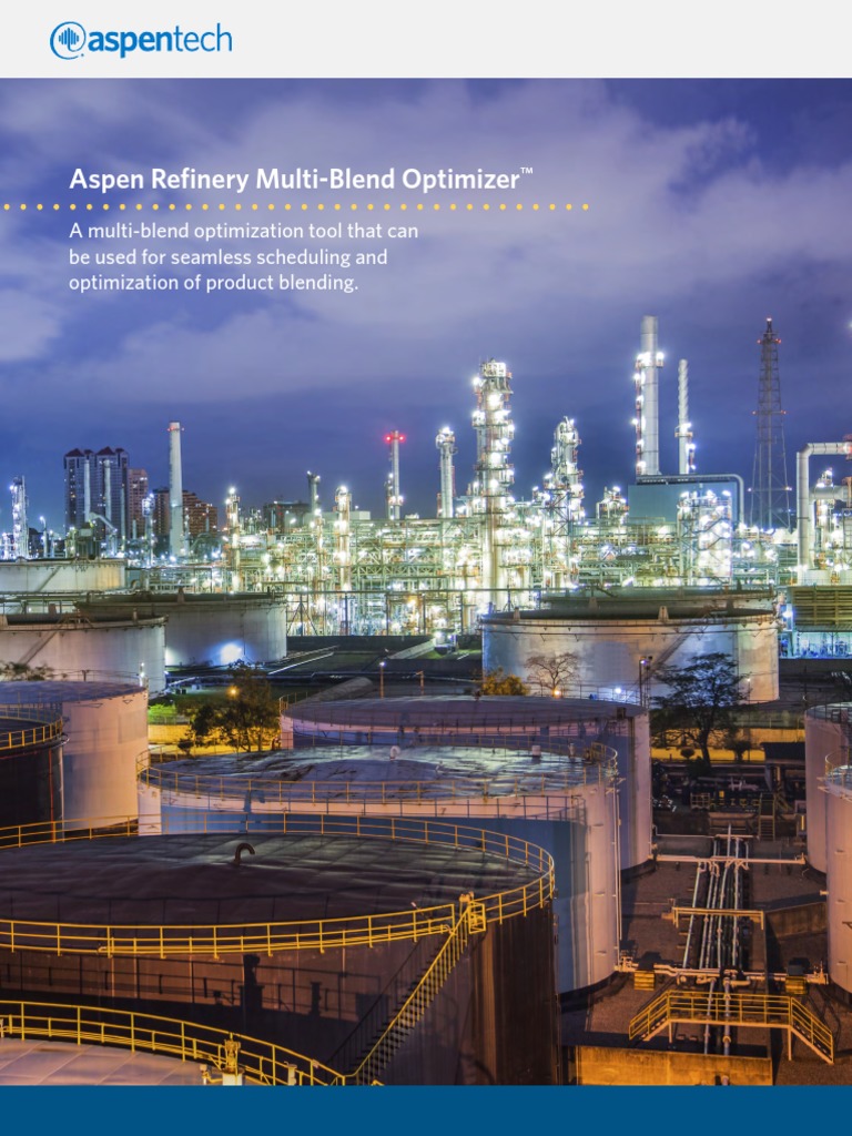Aspen Refinery Multi-Blend Optimizer | PDF | Oil Refinery | Gasoline