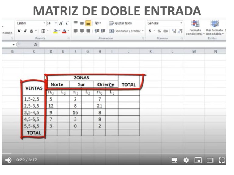Matriz de Doble Entrada | PDF