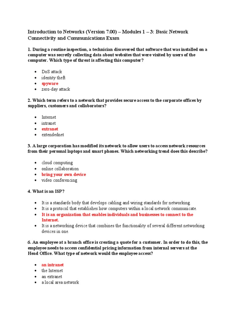 What Process Involves Placing One PDU Inside of Another PDU | PDF | Internet Protocol Suite ...
