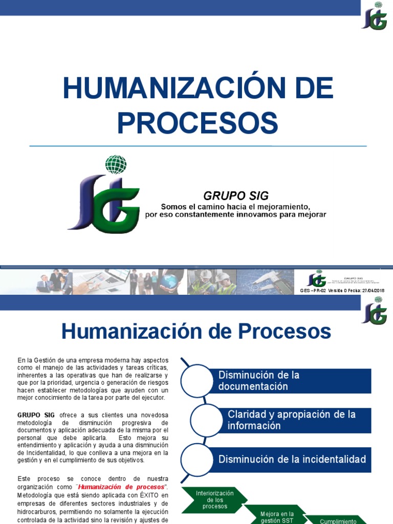 GRUPO SIG - 20200113 - Humanización de Procesos | PDF | Empresas | Business