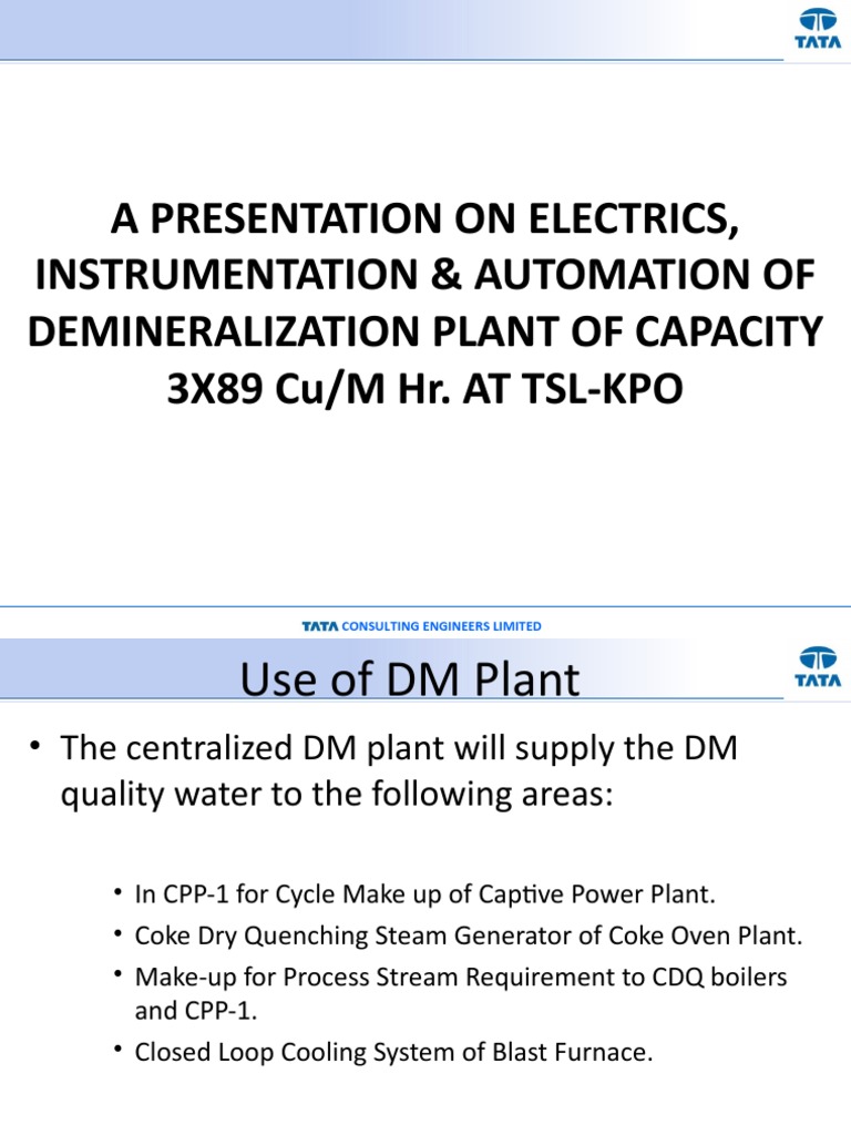 DM Plant Presentation | PDF