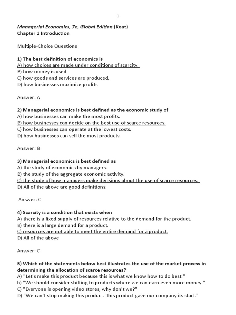 Managerial Economics, 7e, Global Edition (Keat) | PDF | Labour ...