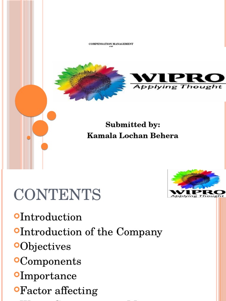 Compensation Management of Wipro | PDF | Employee Benefits | Employment