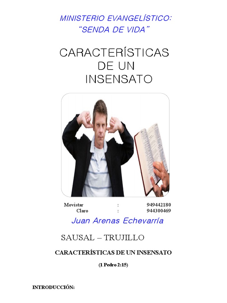 Caracteristicas de Un Insensato | PDF