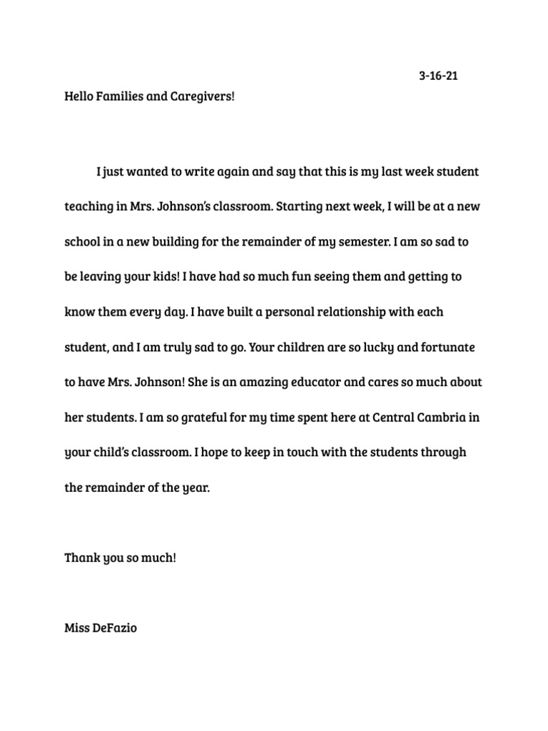 Second Letter To Families | PDF | Language Arts & Discipline | Wellness