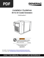 Generator Clearance Requirements Guide | PDF